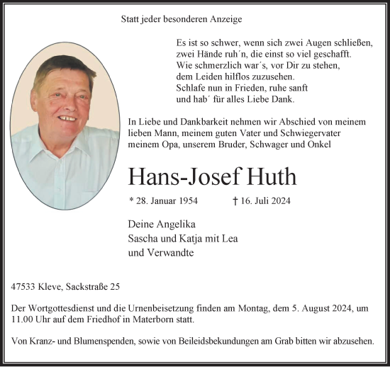 Traueranzeigen | Niederrhein Nachrichten Trauerportal